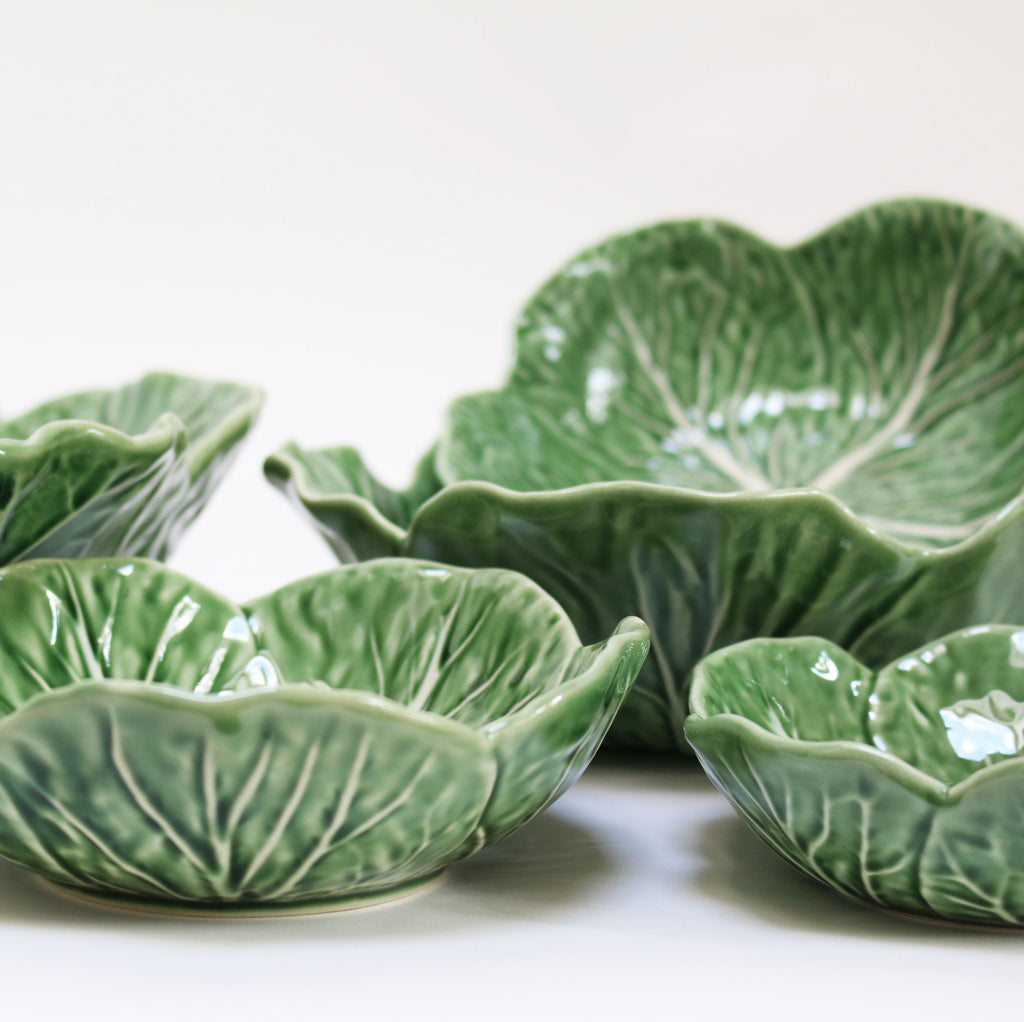 Ceramic Cabbage Bowls KXZ Green Cabbage Bowls - 2 Pack Ceramic Serving ...
